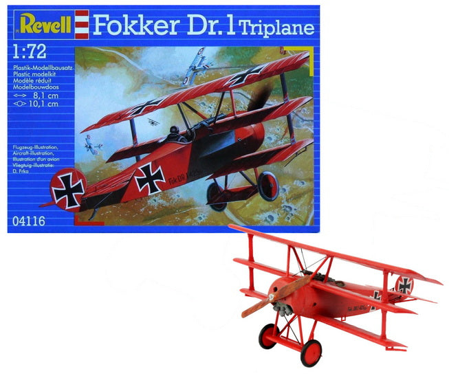 Avion de chasse triplan Fokker Dr. 1 1/72 — Griffon