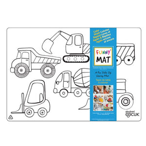 NAPPERON À COLORIER FUNNY MAT - CONSTRUCTION — Griffon